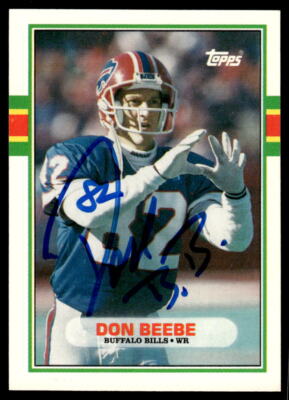 Don Beebe signed BUFFALO BILLS card 1989 Topps RC | eBay