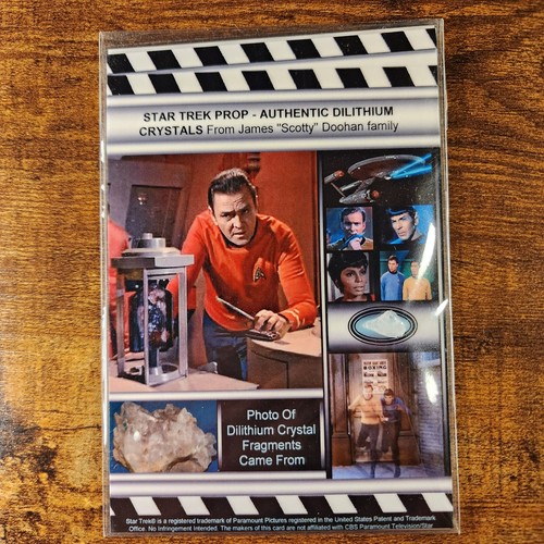 4x6 star trek authentic dilithium crystals prop from James Scotty ...