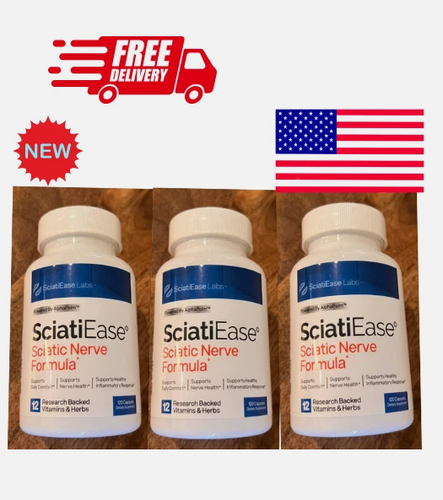 SciatiEase Labs Sciati Ease Sciatic Nerve Formula ( 3 Pack ) - New! Exp ...