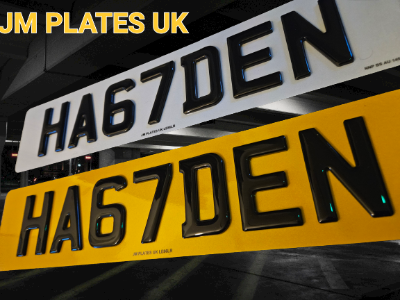 SINGLE CUSTOMISED SHOW PLATE in either 2D/3D/4D or 5D not for road use ...