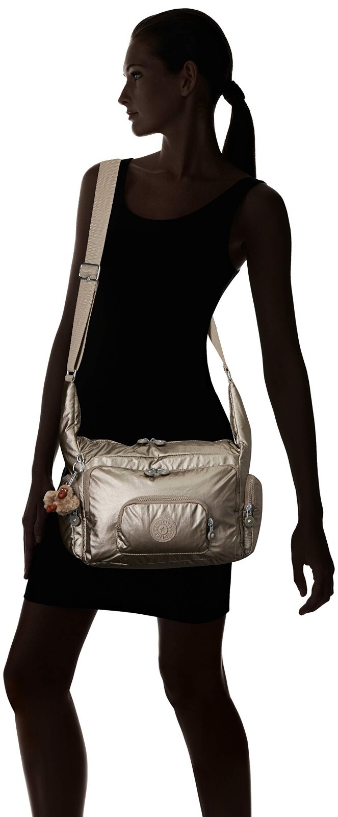 Kipling Europa Black Shoulder Bag B3906 for sale online | eBay