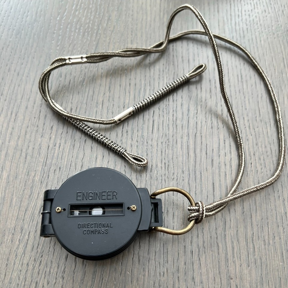 Vintage Black Japan Engineer Directional Lensatic Compass | eBay