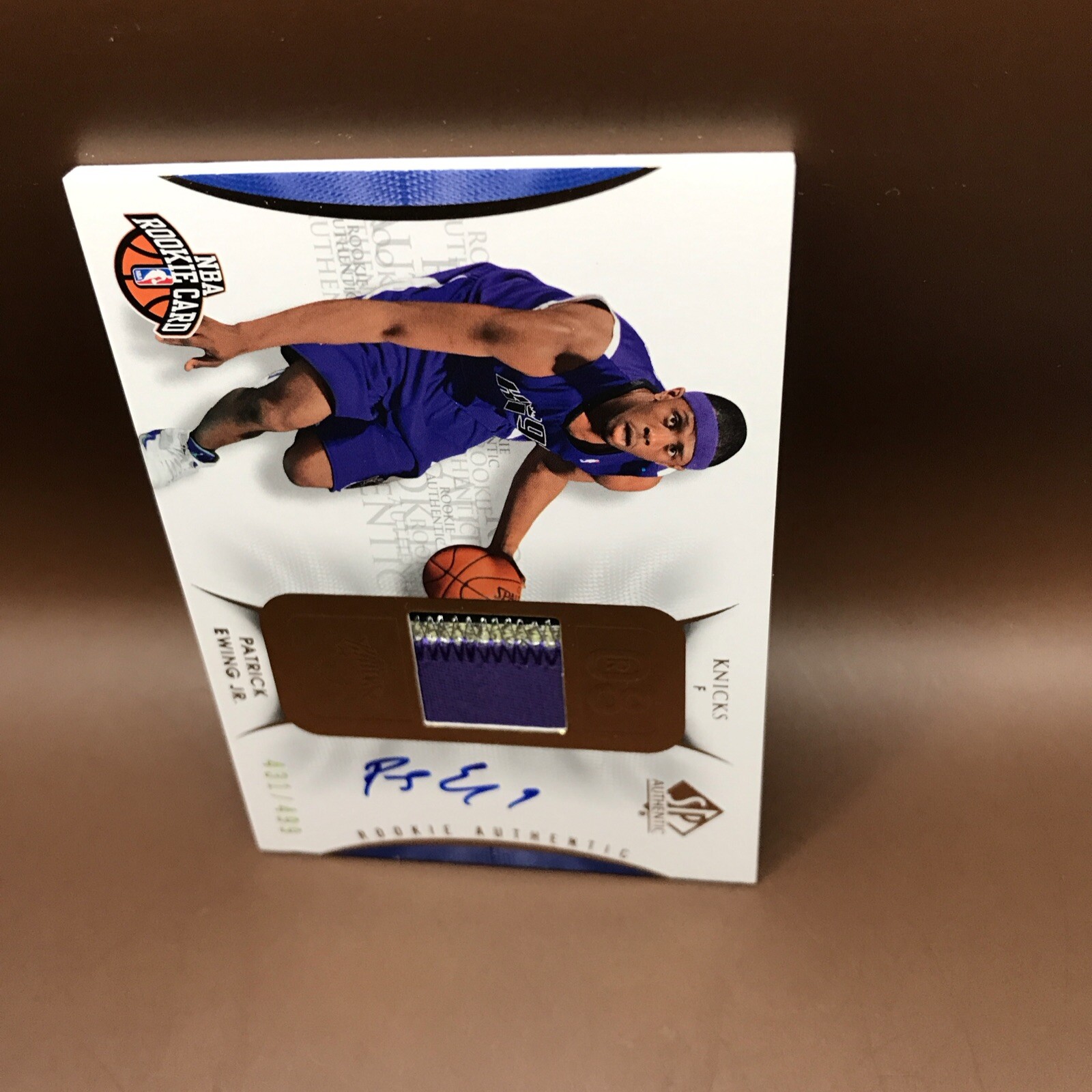 2008-09 SP Authentic Patrick Ewing Jr Autograph Rookie Patch Auto RC ...