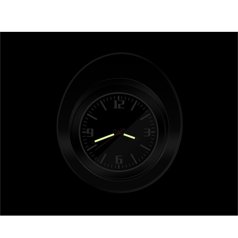 Red Round Quartz Clock For Home Office Table Desk Car Truck Vehicle ...