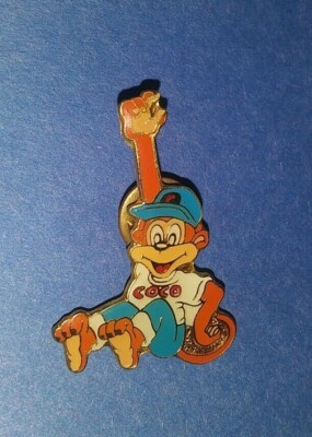 VINTAGE 1992 KELLOGG COCO POPS CEREAL MONKEY COLLECTIBLE ENAMEL PIN L ...
