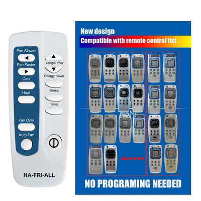 Replacement for Frigidaire Air Conditioner Remote Control Listed in The ...
