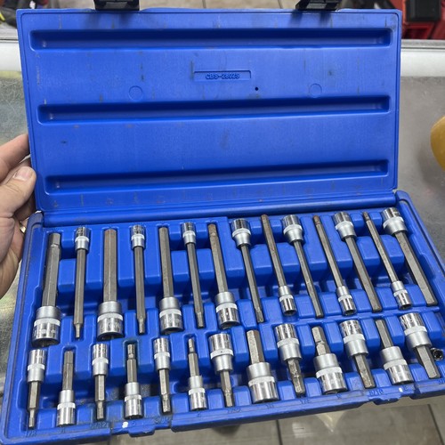 Cornwell Tools CBS2802S 27 Pc 1/4 & 3/8 Drive SAE & Metric Hex Bits ...