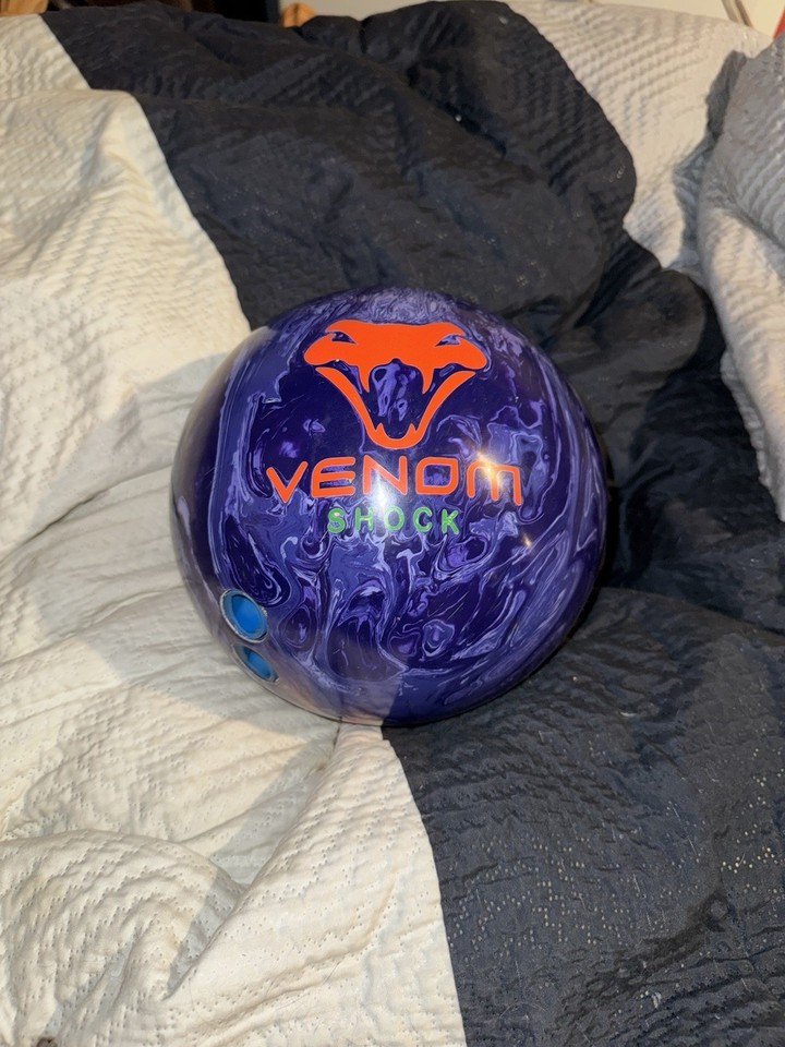 15lb Motive Venom Shock Blue/Orange Bowling Ball | eBay