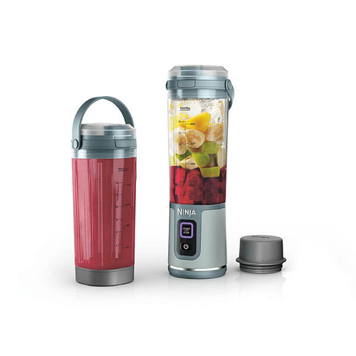 Ninja CL155AGY Blast Portable Blender, 2 18oz. Vessels & Lids, BPA Free ...