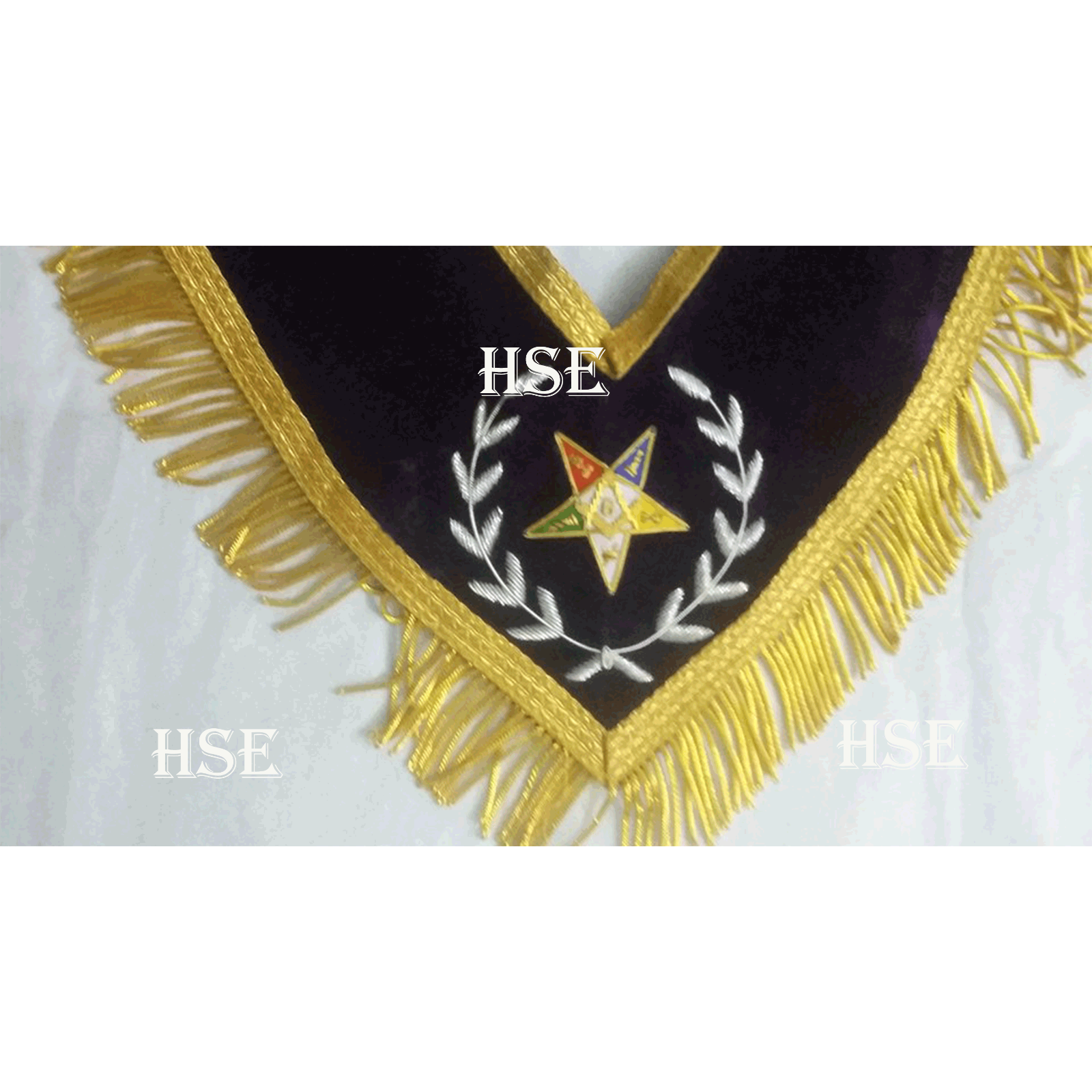 MASONIC REGALIA GRAND PATRON APRON WITH COLLAR & CUFF'S-HSE | eBay