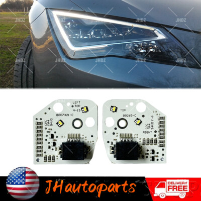 FOR 2013-2016 Seat Leon MK3 5F Cupra 5F0941475 DRL LED Board 5F0941476 ...