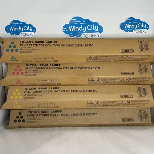 Genuine Ricoh MP C3300 / C3333 / LD533C Complete Toner Set KYCM New | eBay