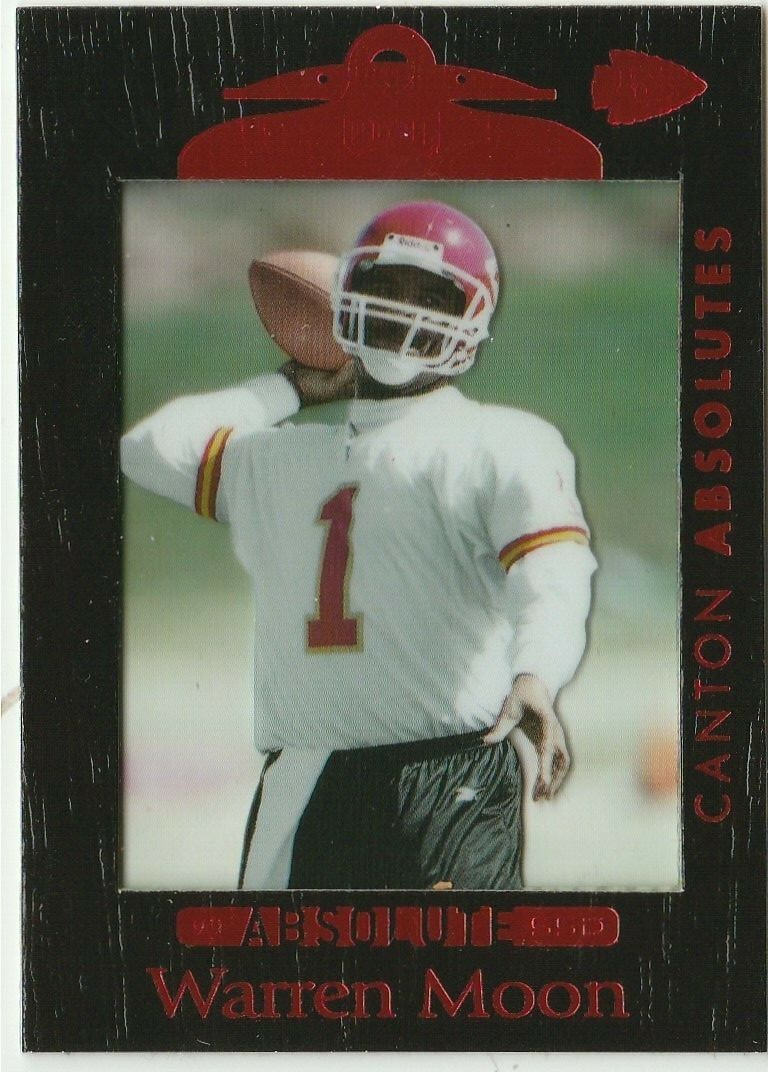 Warren Moon 5 card lot w / #'d Eskimos Oilers Vikings Seahawks Chiefs ...