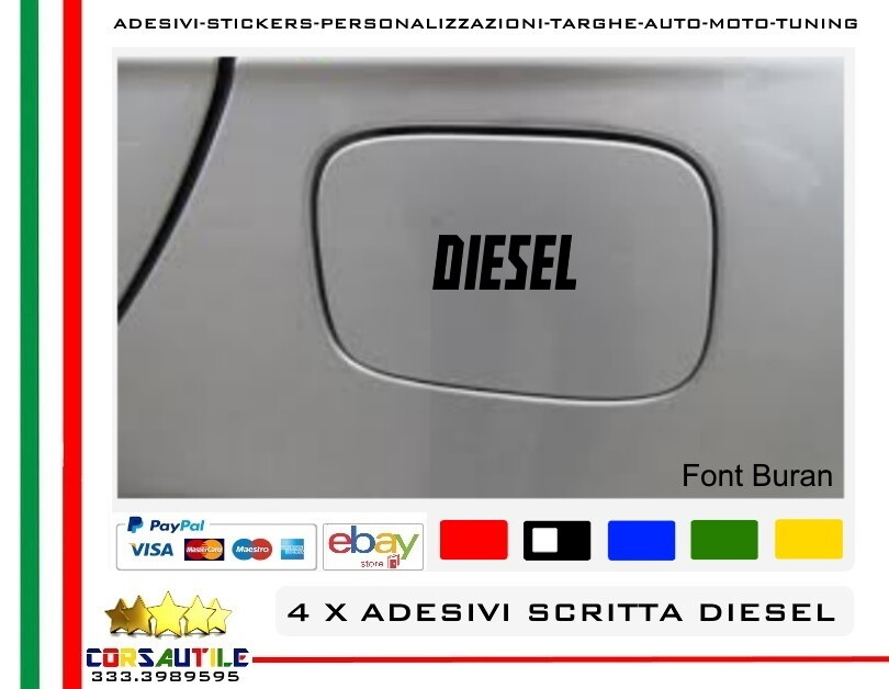4X New Sticker Fuel Cap Diesel Oil Font USSR Vinyl Ranged | eBay Australia