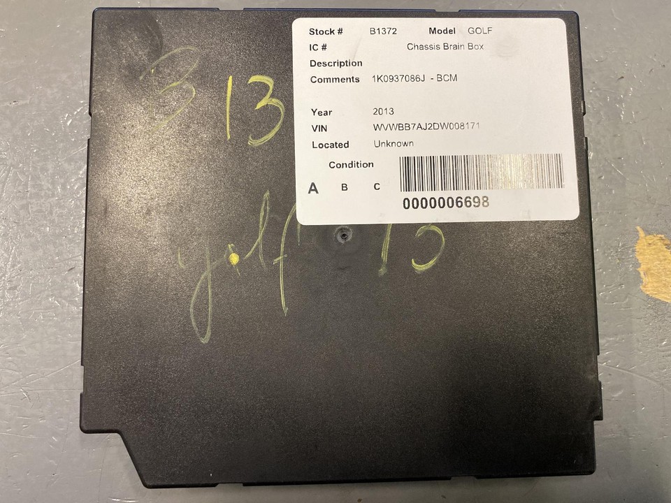 VOLKSWAGEN GOLF Body Control Module (BCM) 1K0 937 086 J | eBay