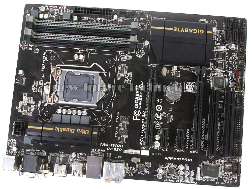 Gigabyte Motherboard GA-Z87-HD3, LGA 1150, Intel Z87 Chipset, DDR3 ...