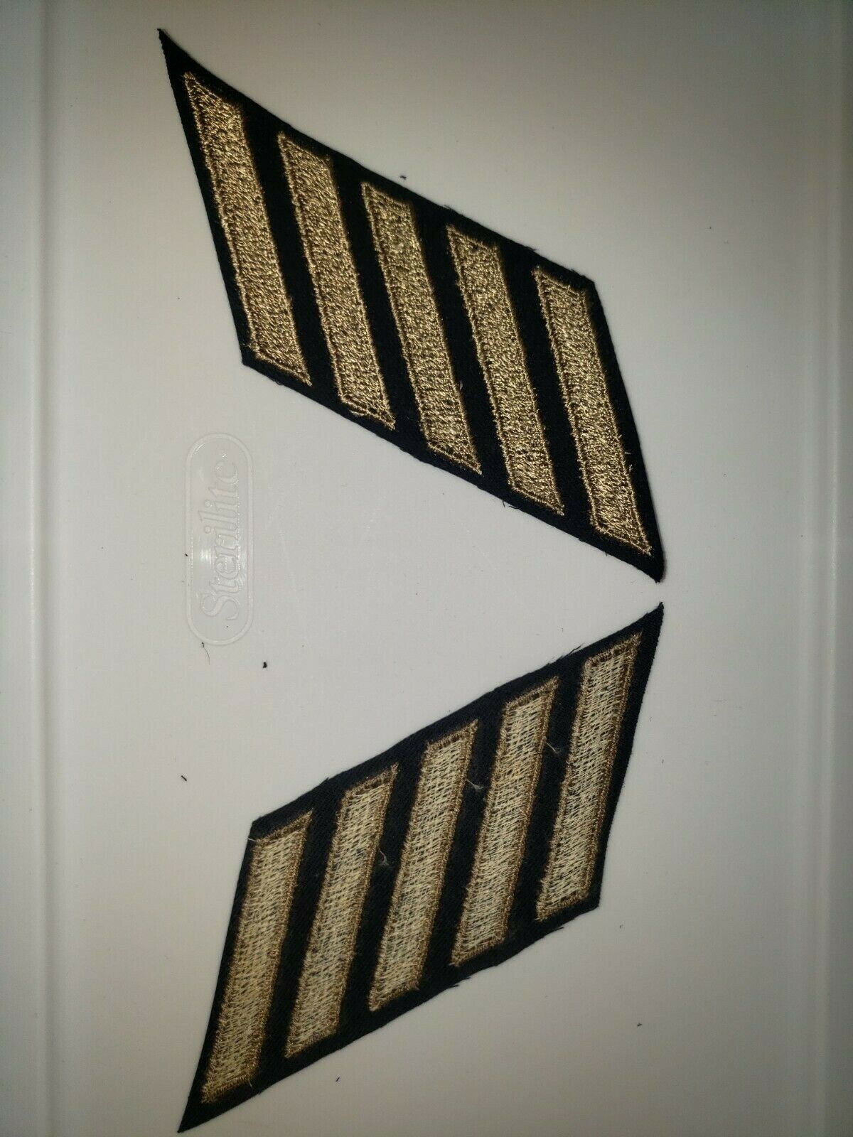 K0146s WW 2 US Army Service Stripes 5 stripes Silver Blue R1D | eBay