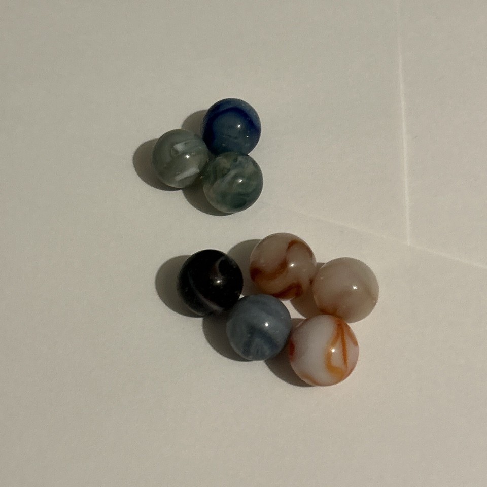 AUTHENTIC Vintage Marbles LOT of 20 - 1930-1950s ~ 8 SWIRL Marbles ...