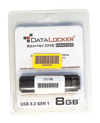 Data Locker Sentry ONE Managed Secure USB 3.2 Gen 1 Flash Drive 8GB ...