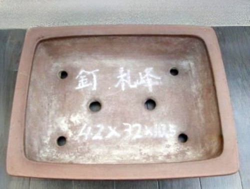 Japanese Bonsai pot TOKONAME UDEI unglazed Rectangular Extra large ...