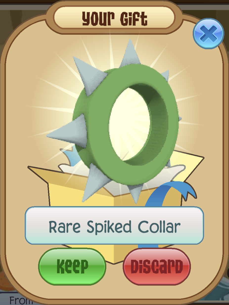 Animal Jam Classic (AJC) | Rare Short Spiked Collar (READ DESCRIPTION ...