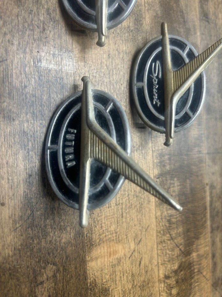 1963 Ford Falcon Fender Badges Emblems Falcon Futura Sprint OEM FoMoCo ...