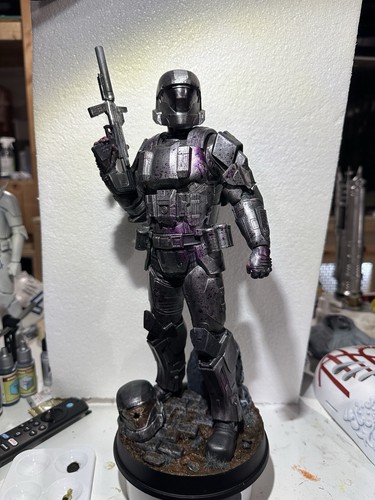 1/12 Scale 6” Halo ODST Elite Blood Splattered Spartan Statue (Made To ...