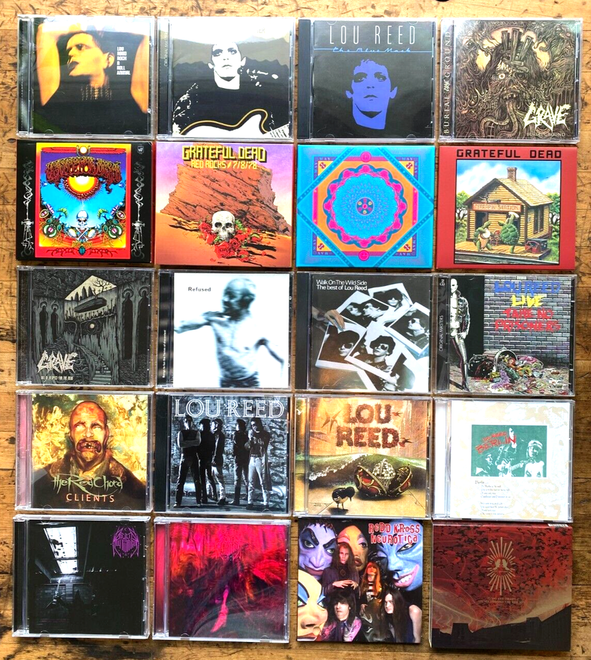 240 Punk/Metal/Rock CDs - Grateful Dead, Frank Zappa, Rise Against, Wo ...