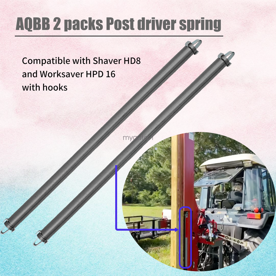 2x Post Driver Spring for Shaver HD8 and Work Saver HPD 16 Length 40 ...
