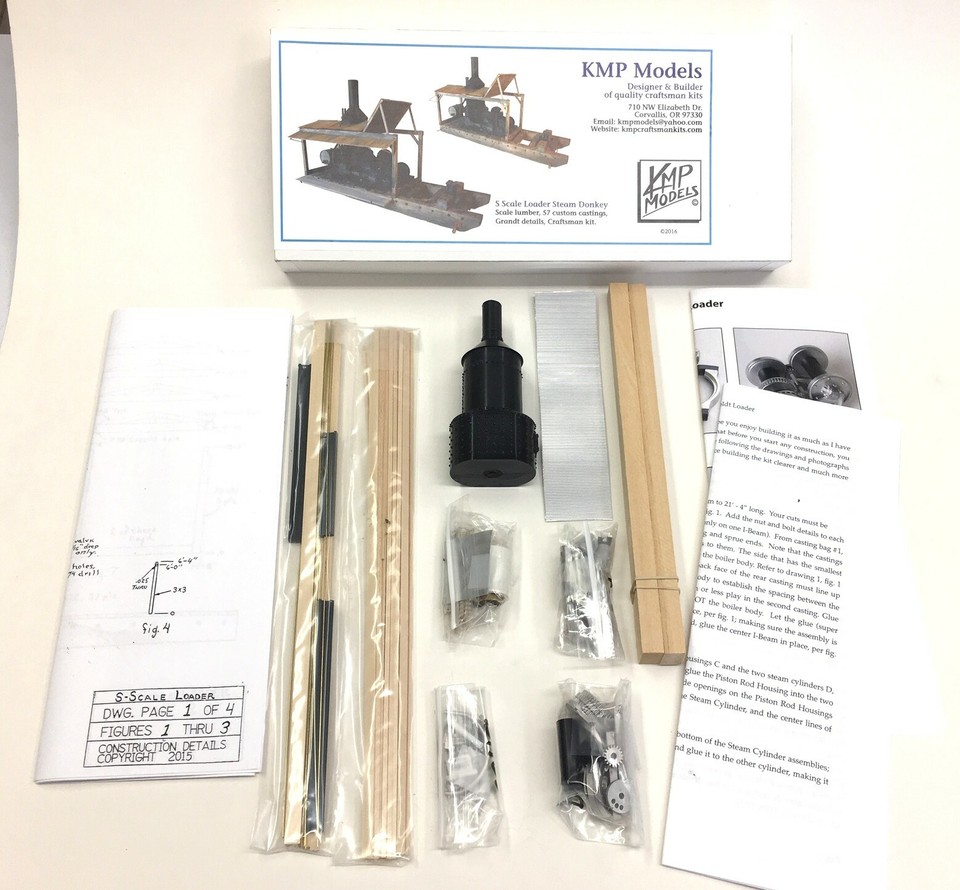 S scale Loader Steam Donkey , Model Railroad, Logging, Lumber. | eBay