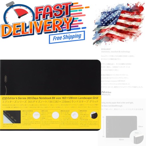 Notebook B6 Squared 365 Days Landscape Soft Cover for Planning and ...