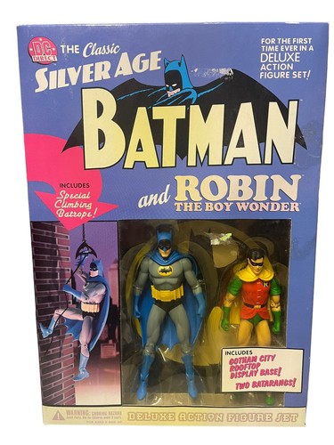 Classic Silver Age Batman and Robin Deluxe Action Figure Set DC Direct ...