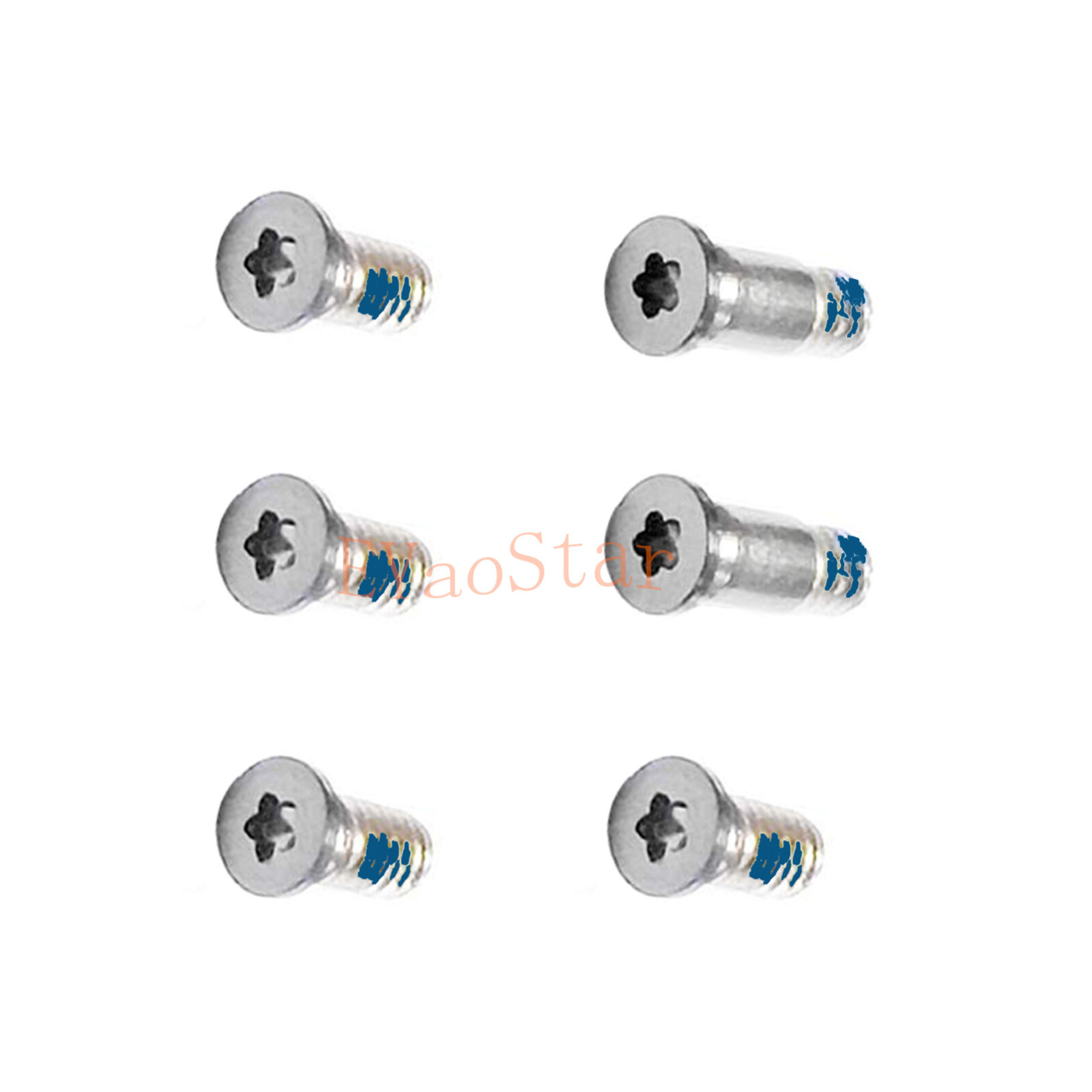 Silver 6PCS 1 Set Bottom Case Screws Pentalobe P5 MacBook Pro Retina ...