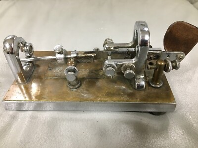Vibroplex Telegraph Morse Key Gold Presentation Original #199882 less ...