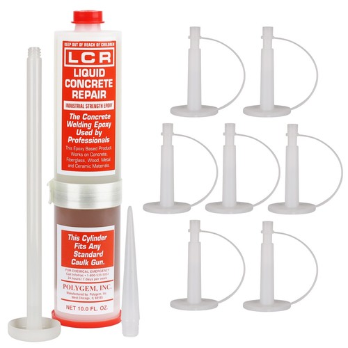 Polygem Concrete Crack Repair Bundle - Injection Epoxy with Pack of 7 ...