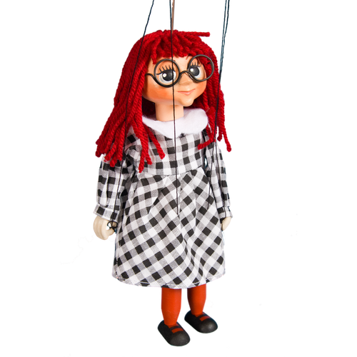 HURVINEK, SPEJBL, MANICKA, KATERINA - 4 wooden marionettes, handmade ...