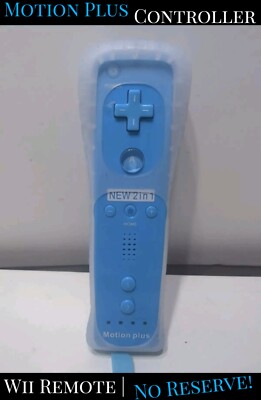 USED Nintendo Wii Motion Plus Remote Controller RVL-003 w/ Clear Rubber ...
