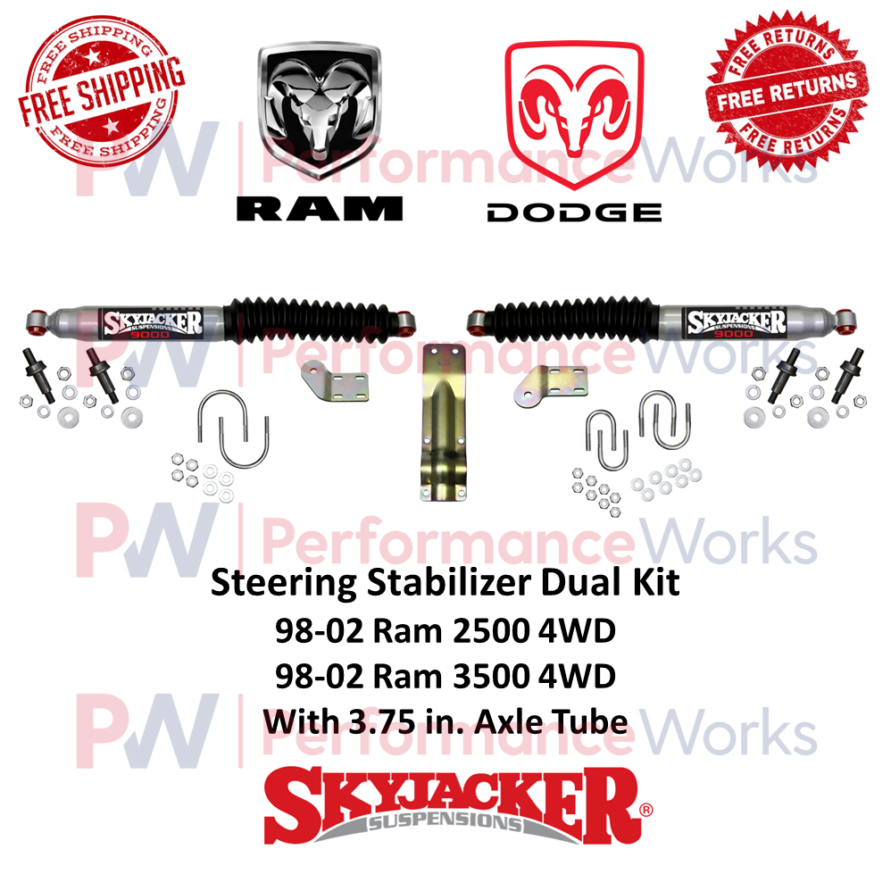 Skyjacker 9254 Steering Stabilizer Dual Kit 9254 - Tint World