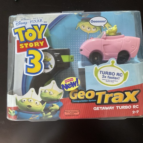 GeoTrax Toy Story 3 Alien Getaway Turbo Car Pink RC Vehicle Disney RC ...