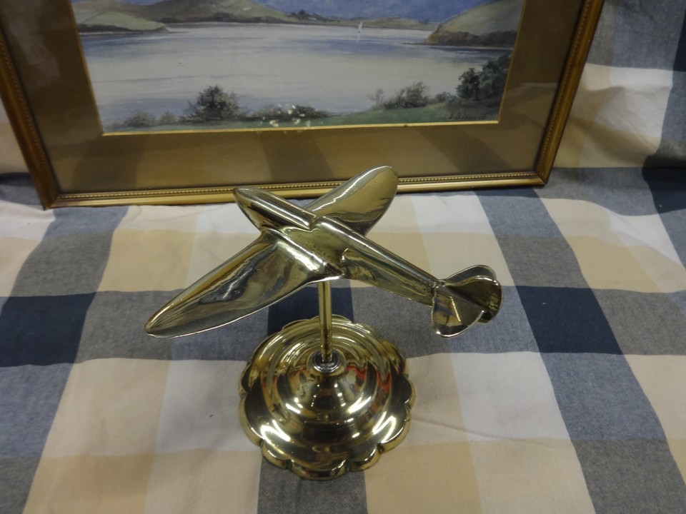 A Brass Spitfire Aircraft. | eBay UK
