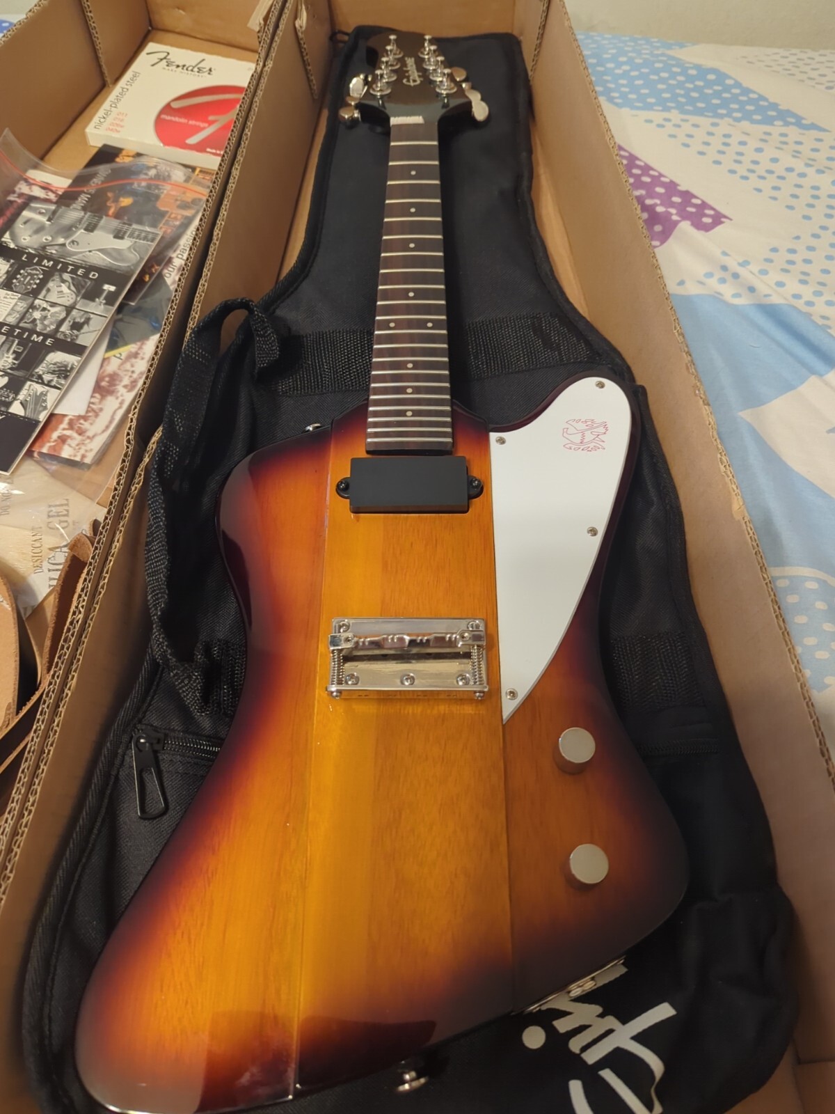 Epiphone Mando Bird 8-string Electric Guitar Mandolin With Softcase | eBay