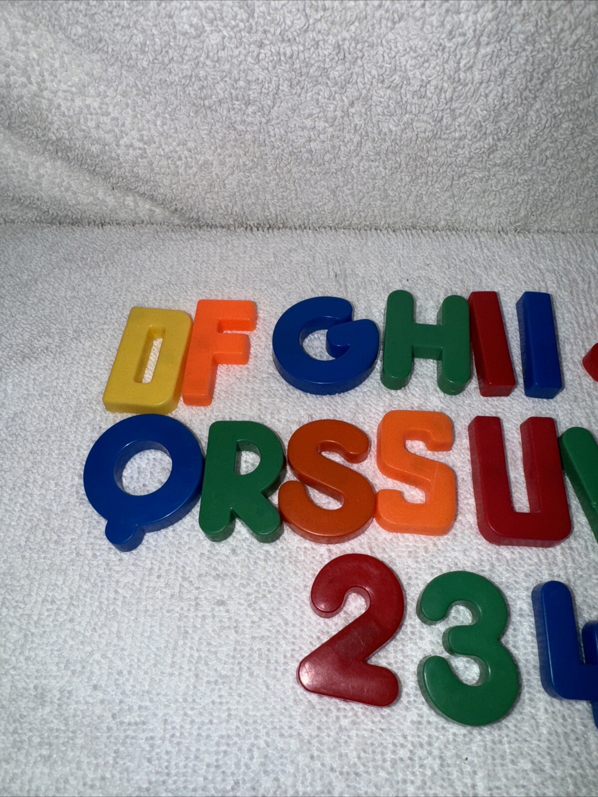 Vintage Lot of 27 Plastic Fridge Refrigerator Magnetic Alphabet Letters ...