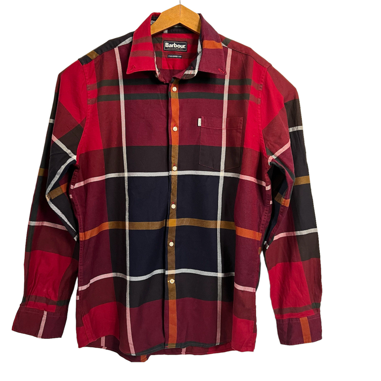 Barbour Tartan Plaid Checked Flannel Tailored Fit Men… - Gem