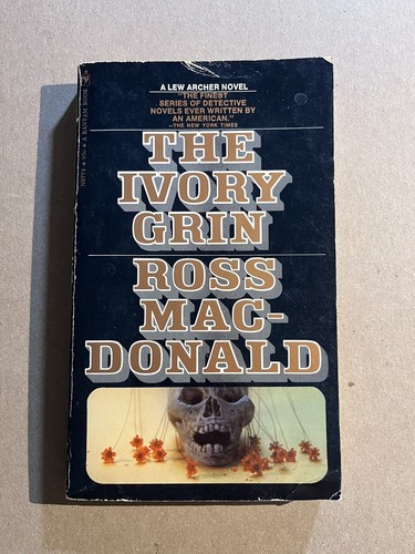 THE IVORY GRIN by Ross MacDonald vintage 1971 Bantam paperback LEW ...