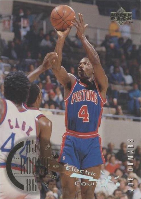 1995-96 Upper Deck - The Rookie Years Joe Dumars #139 Electric Court ...