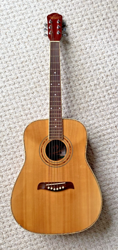 Oscar Schmidt Model OG1 - Natural Finish 3/4 Size Dreadnought Acoustic ...