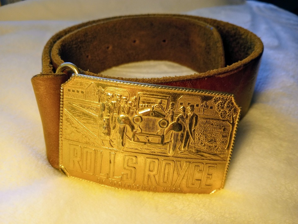 Rolls Royce 24k Gold Plated Belt Buckle. 1970s Vintage | eBay