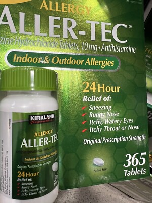 New …Kirkland 365 Tab.Aller-Tec Allergy Antihistamine 10mg 👍 ...