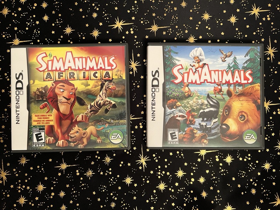 SimAnimals & SimAnimals Africa Nintendo DS 2009 - Both Complete w ...
