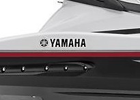YAMAHA BLACK FENDER GRAPHICS DECALS 2 VX110 FX 110 VX DELUXE CRUISER ...